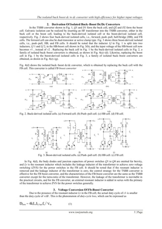 The isolated buck boost dc to dc converter with high efficiency for ...