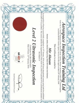 NDT Level 2 Courses | PDF