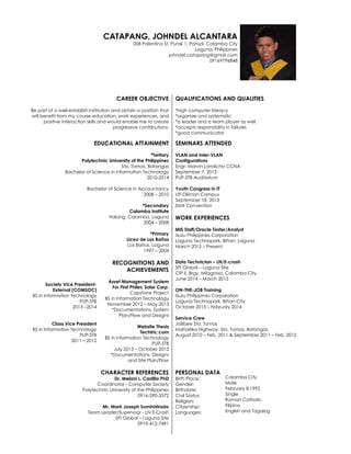 Johndel Catapang | PDF