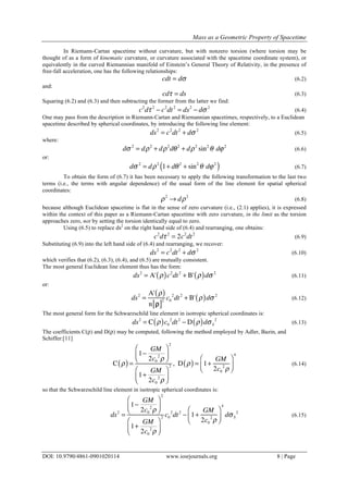 Mass as a Geometric Property of Spacetime | PDF | Physics | Science