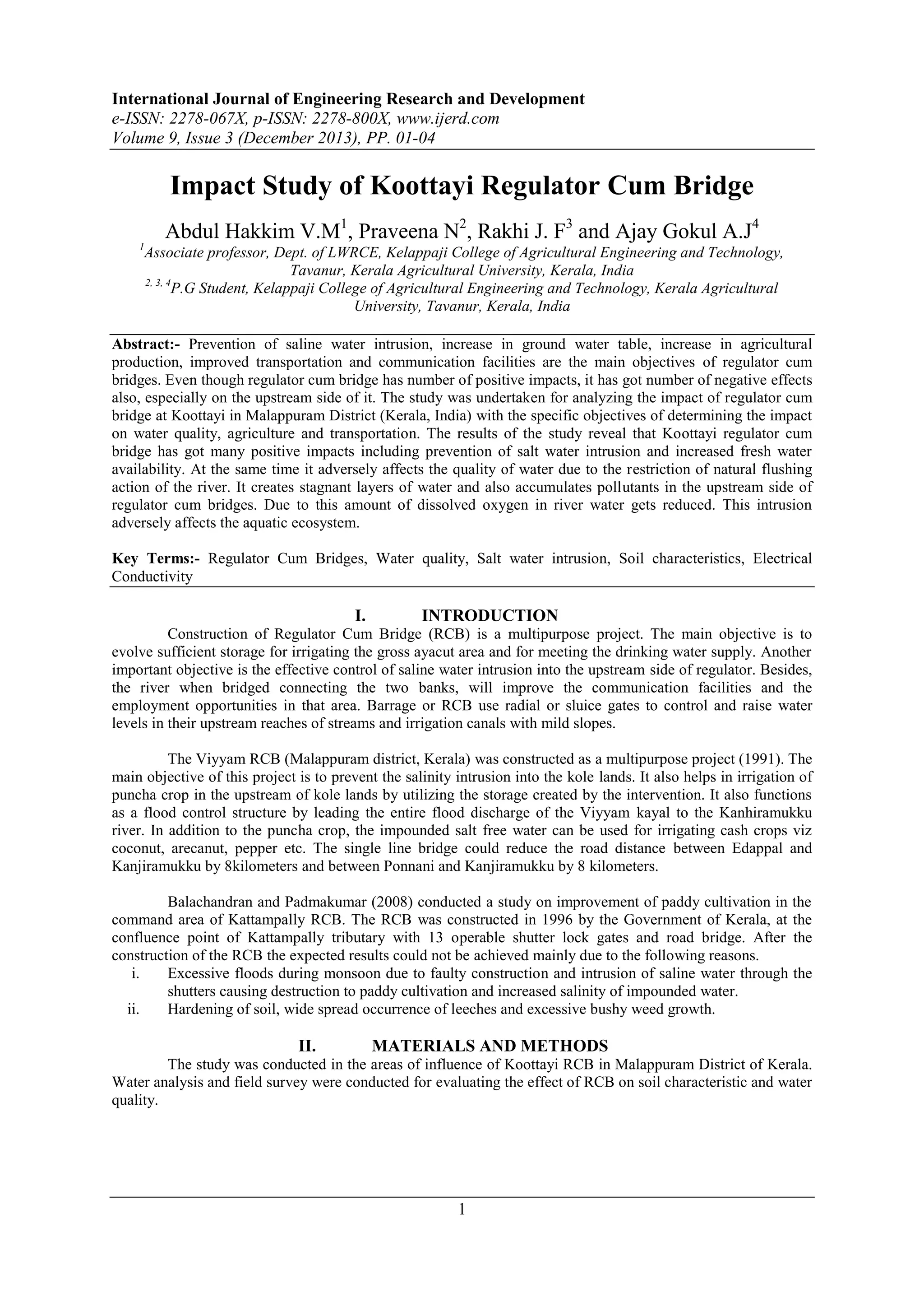 International Journal of Engineering Research and Development (IJERD) | PDF