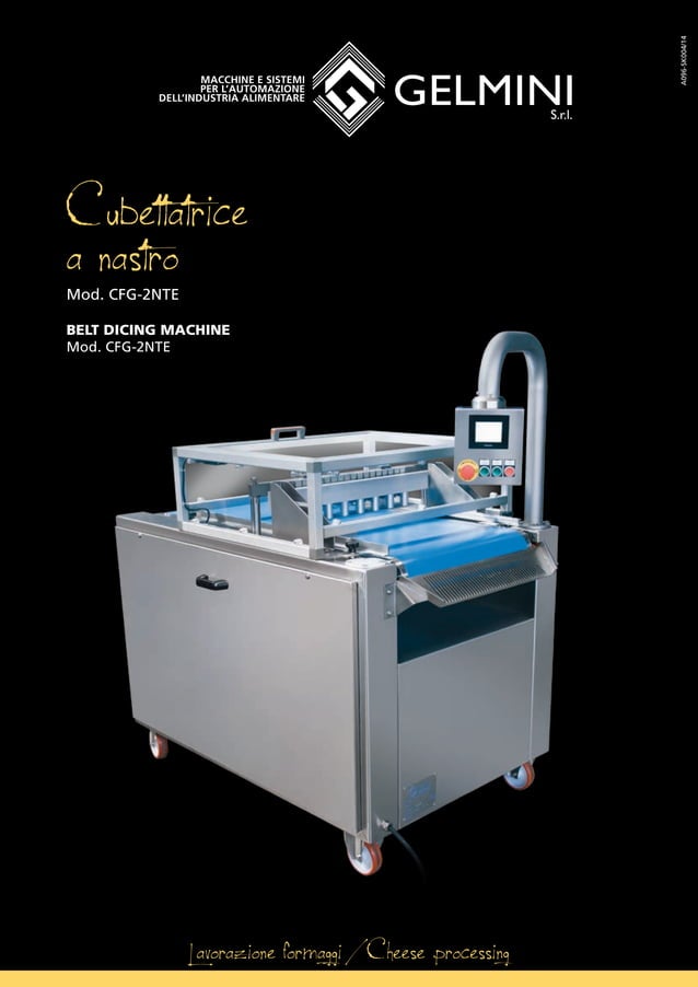BELT DICING MACHINE MOD. CFG-4NTE | PDF