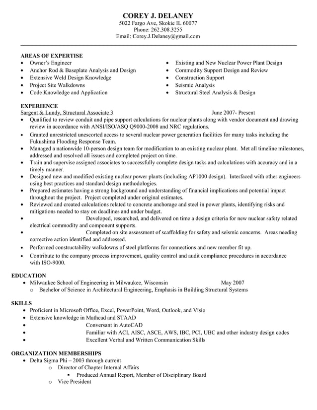 Corey Delaney - Resume - 8.10.15