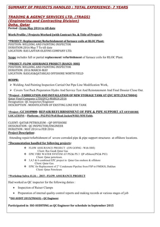 QA QC Engineer-Inspector NEW | PDF