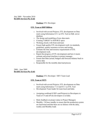 Kevin_Venter_CV_updated2014 | DOC