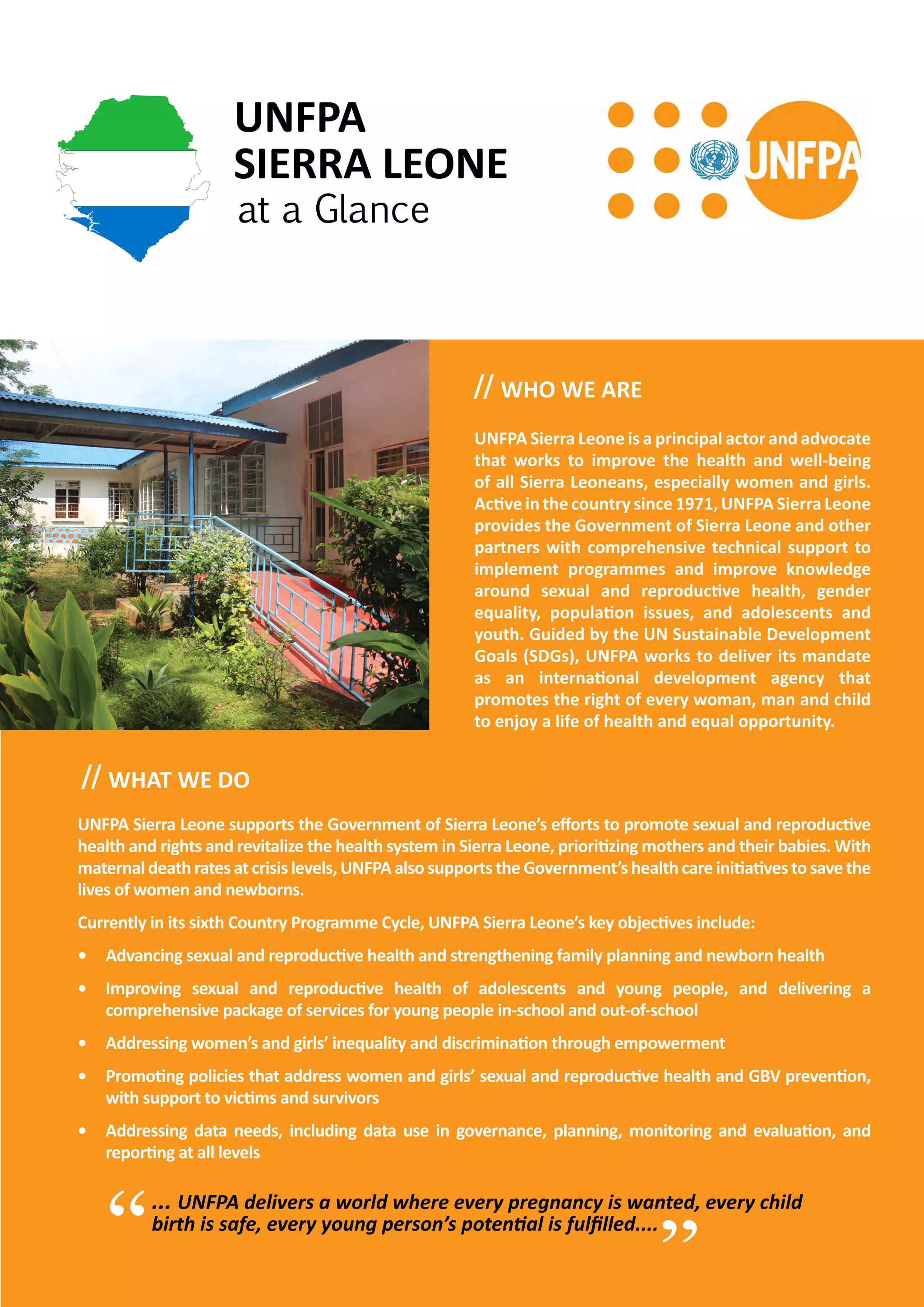 UNFPA Brochure_SL | PDF