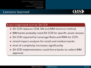 saccr - 20150710 - final | PDF