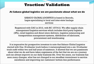 The new Sabaco Profile-updated 2 | PPT