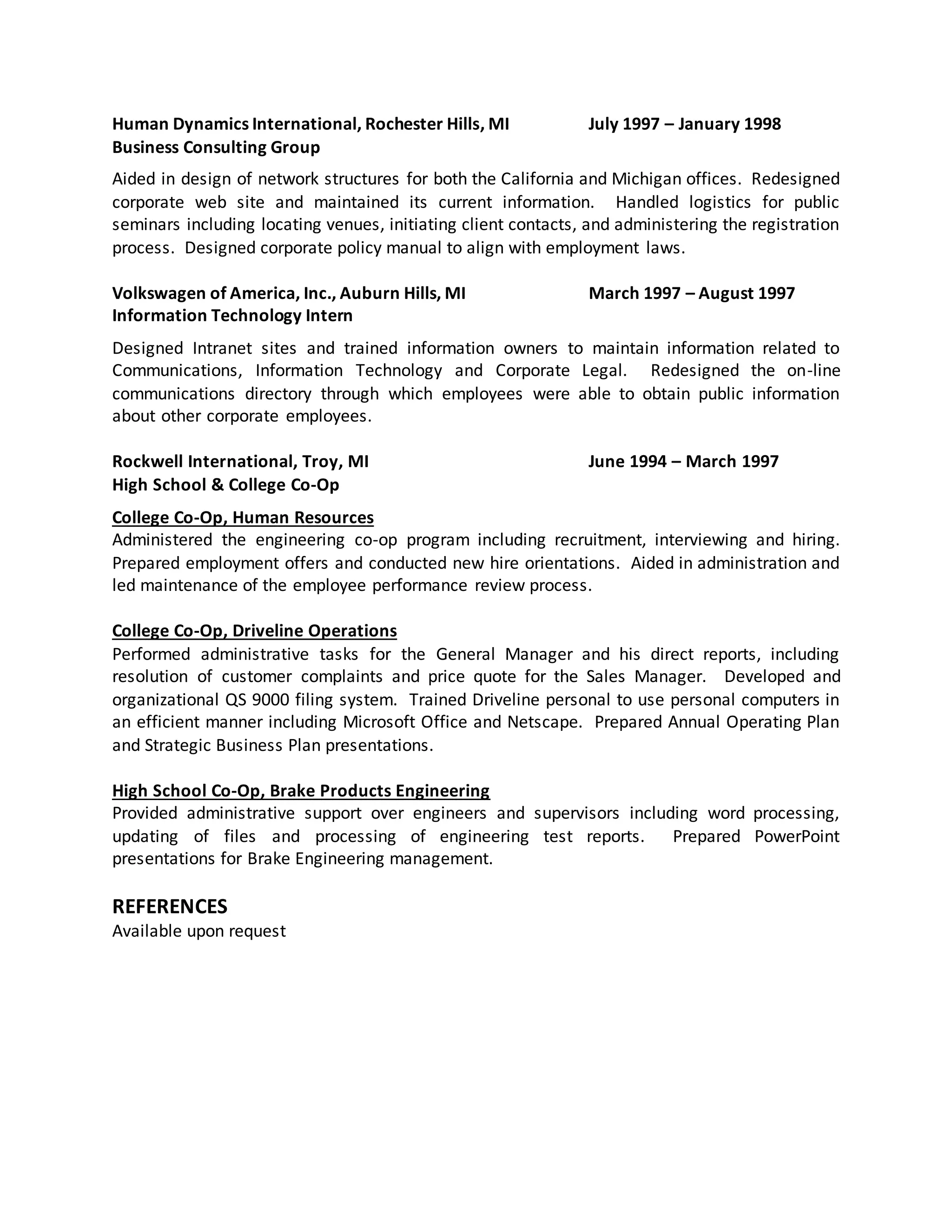 Vicki LinkedIn Resume | DOCX | Human Resources | Business