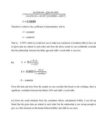 CORRELATION ASSIGNMENT.docx | Physics | Science