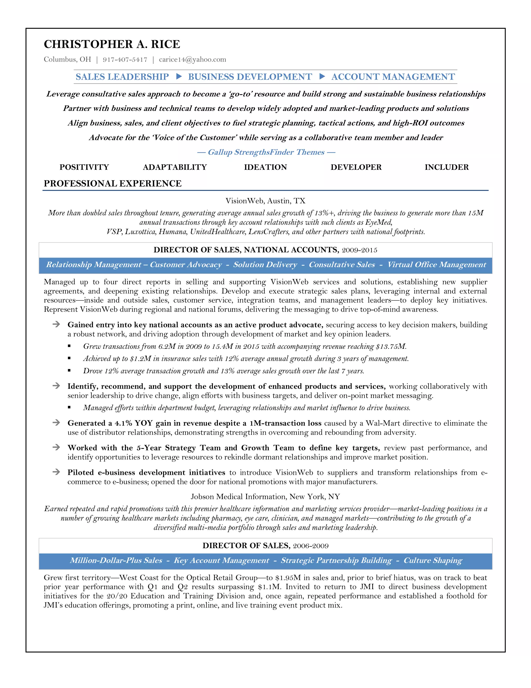 Resume - Christopher Rice | PDF