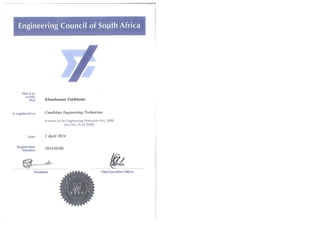 Ecsa registered | PDF