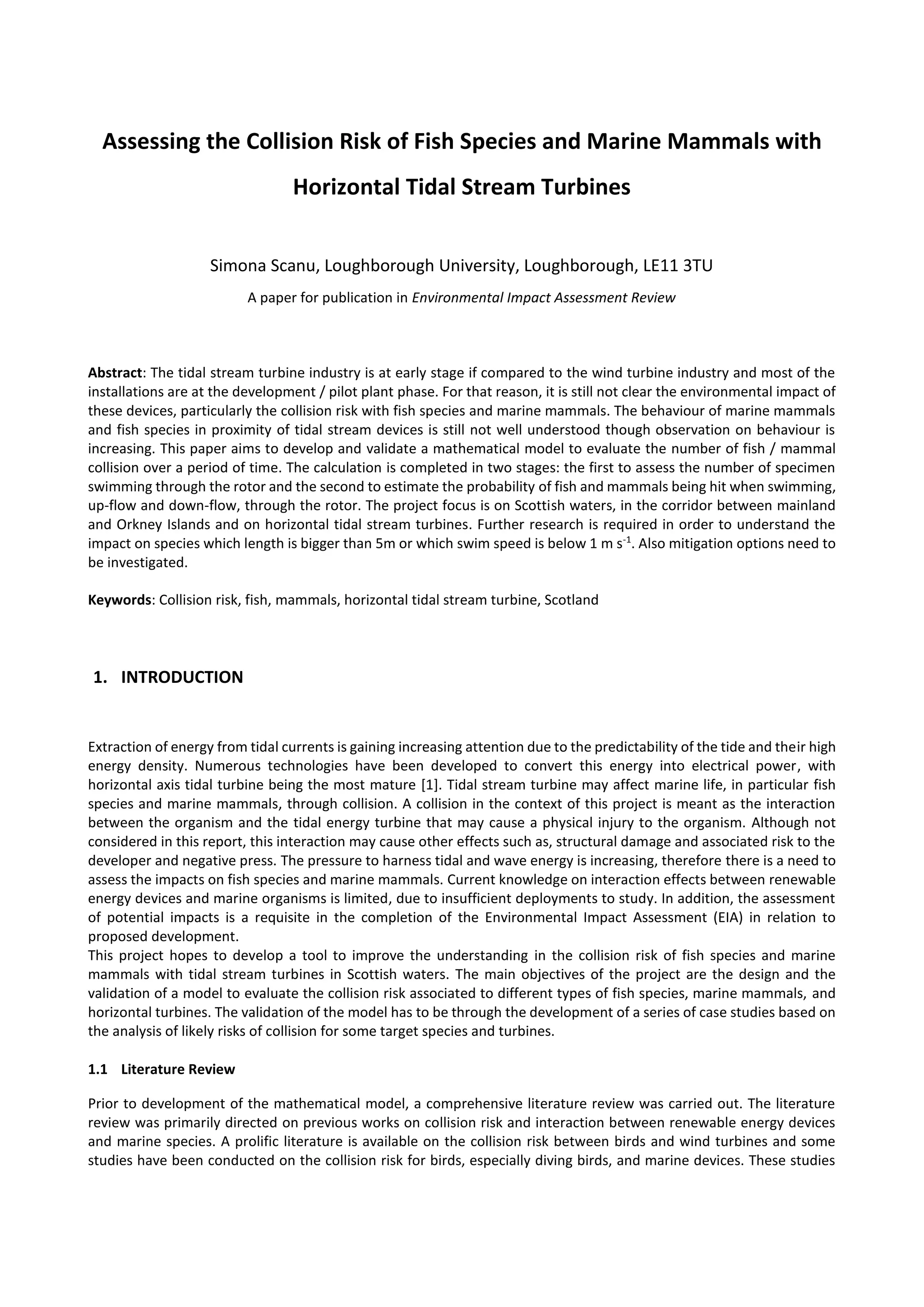 SCANU B129829-Final Project Report | PDF
