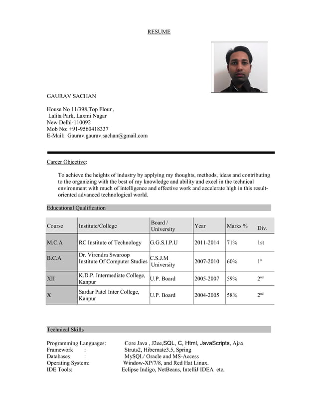 GAURAV_RESUME[1] | PDF
