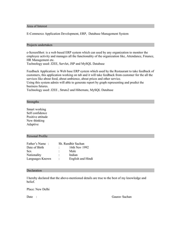 GAURAV_RESUME[1] | PDF