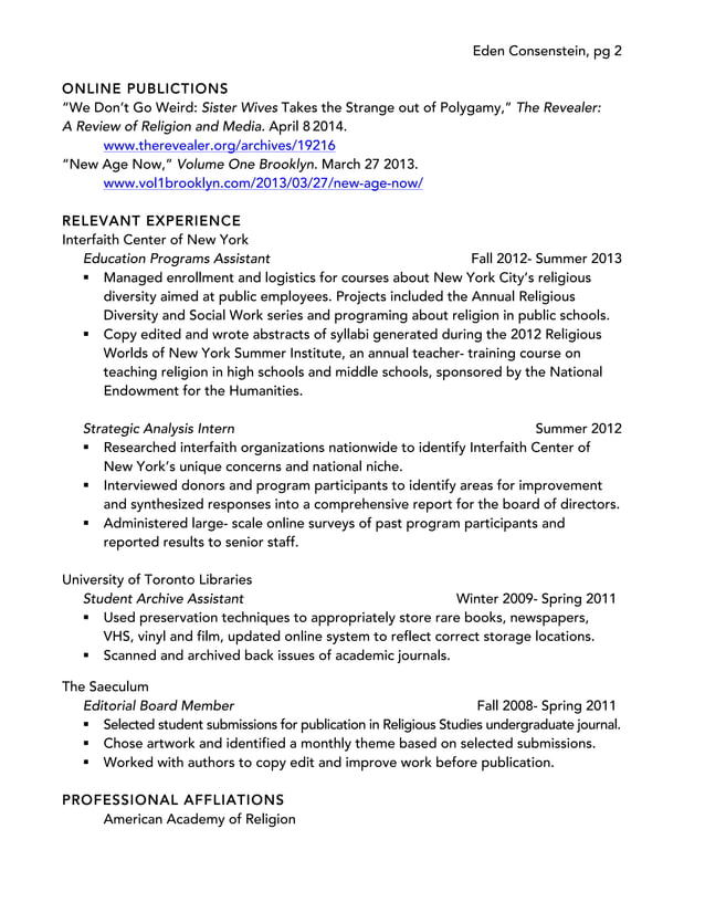 EConsenstein, CV | PDF