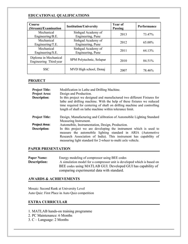 MhetreAM - Resume | DOC