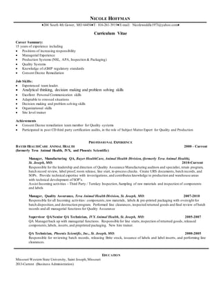 Nicole CV | DOCX
