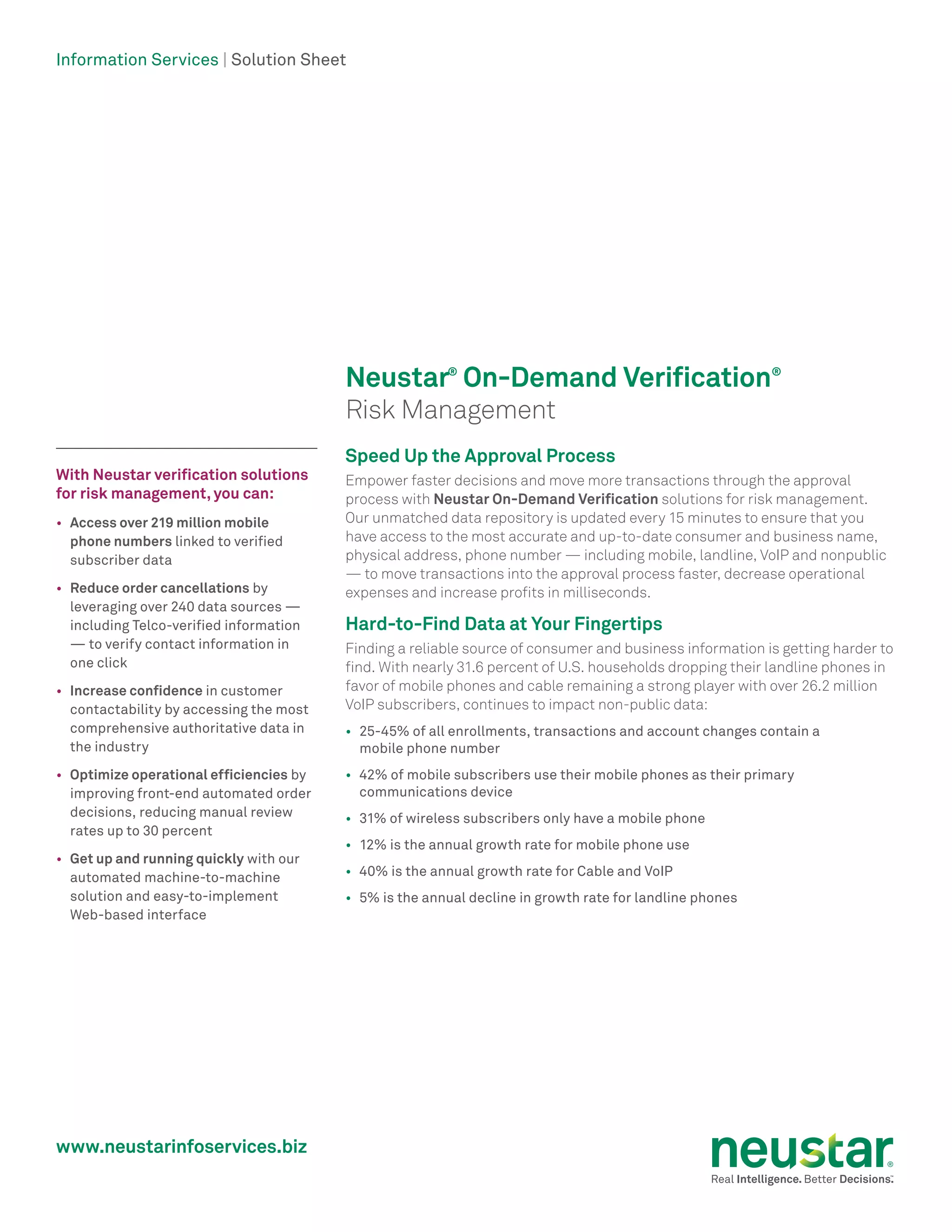 NIS - Risk Verification-SolutionSheet (1) | PDF