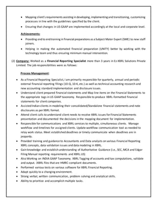 Tushar Dabhade CV | PDF