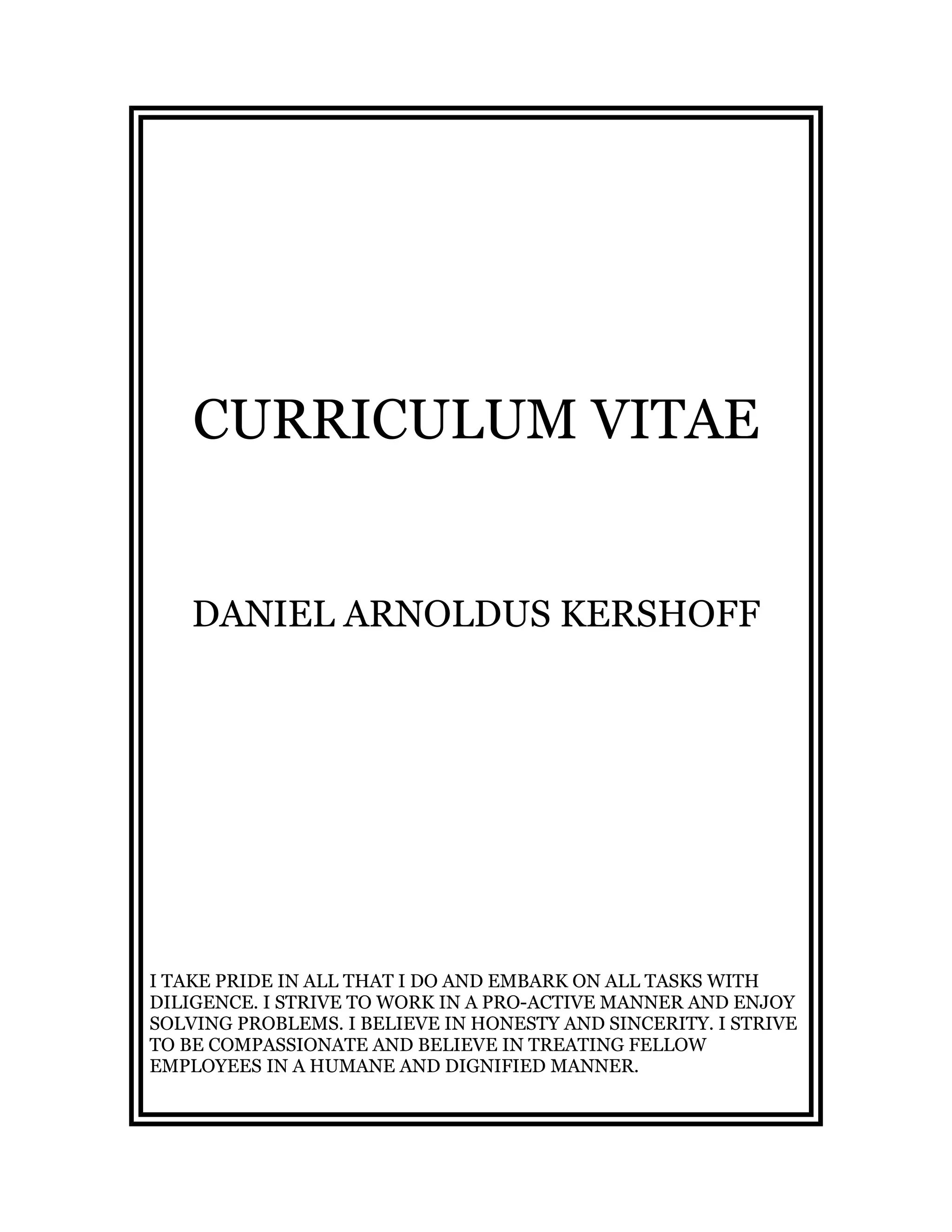 CV Danie Kershoff-DEC 15 | DOC