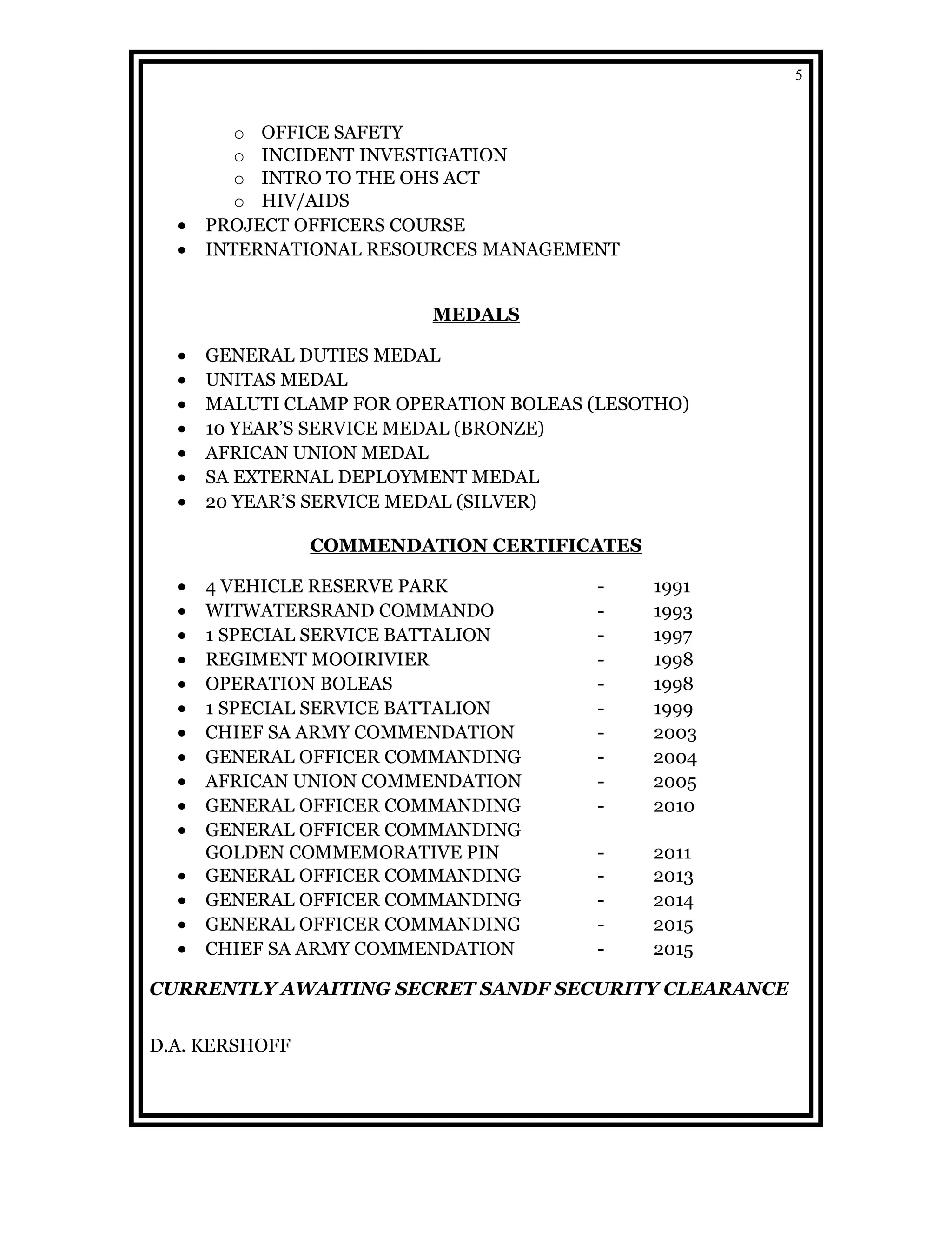 CV Danie Kershoff-DEC 15 | DOC