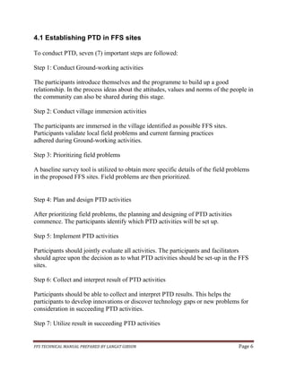 FFS TRAINING MANUAL-Gibson Langat | PDF