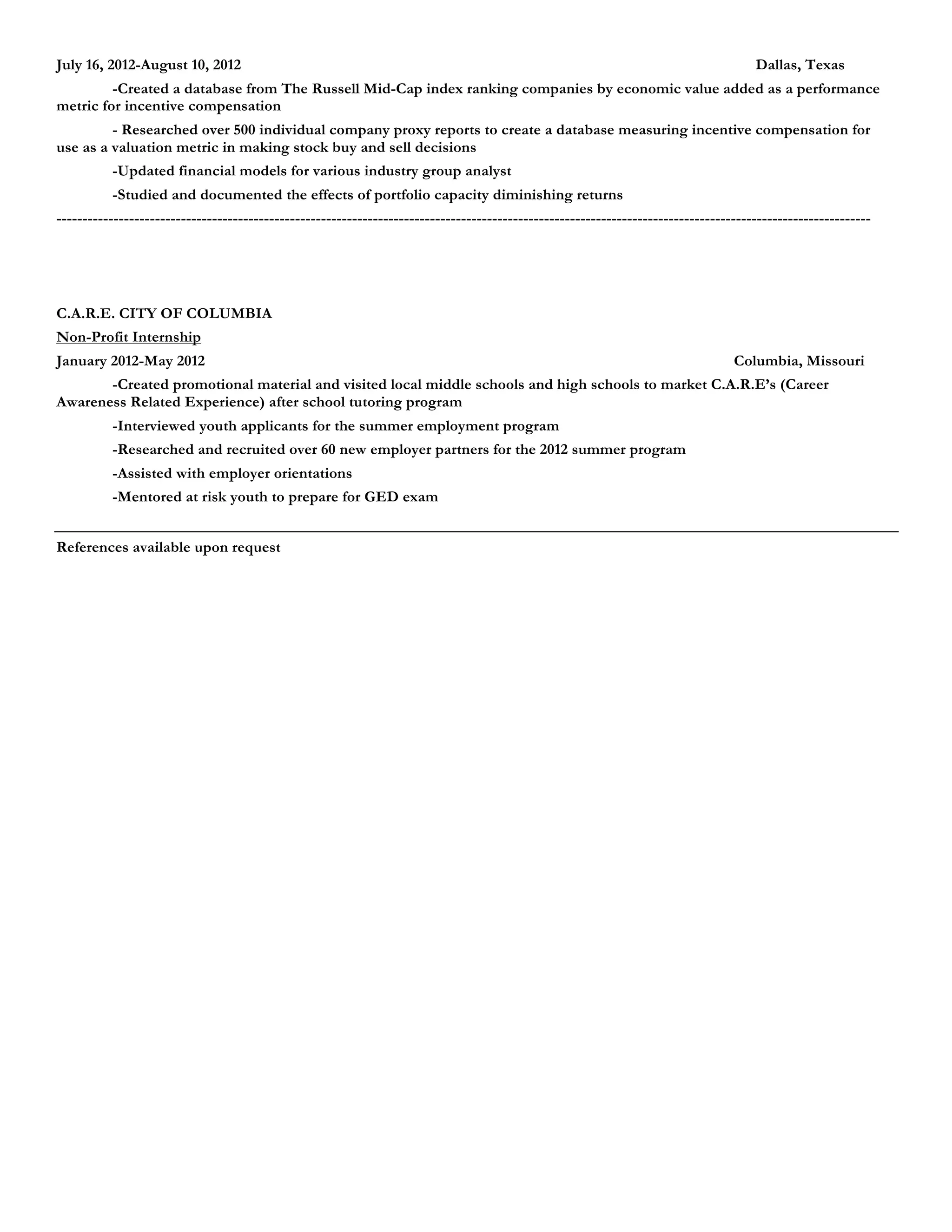Condry Resume 2016 | PDF