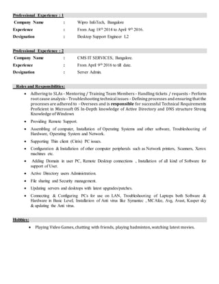Lohith Resume | PDF