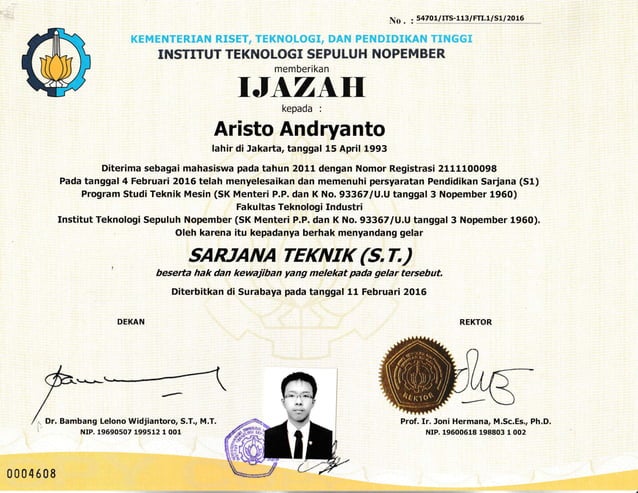 ijazah_Aristo_Andryanto | PDF