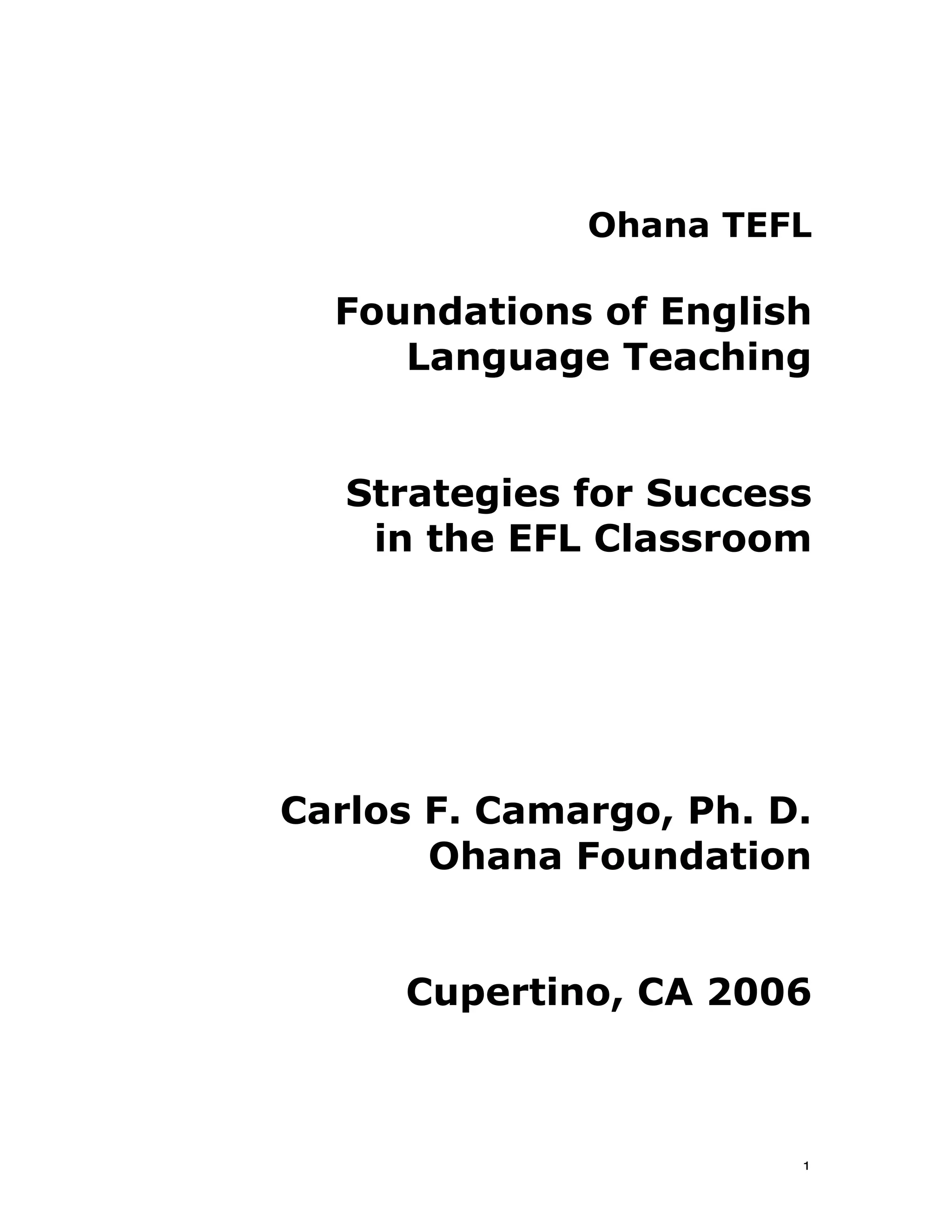 TEFL-Textbook-Camargo | PDF | Education