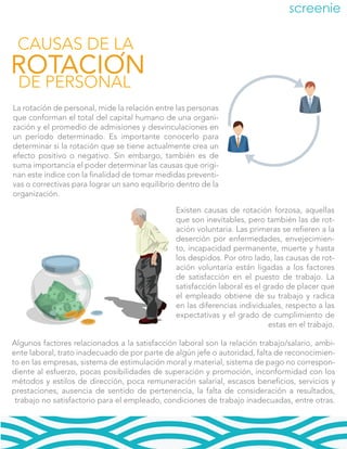 causasdelarotaciondepersonal | PDF | Job Market | Economy