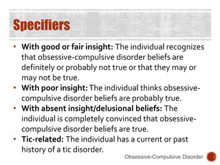 Obsessive-Compulsive Disorder | PPTX