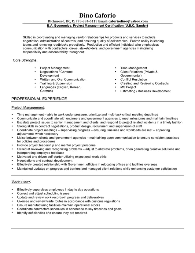 Dino 2016 Resume PDF | PDF | Civil Engineering Industry | Industries