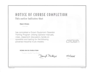 Crown Equipment Operator Certification | PPT
