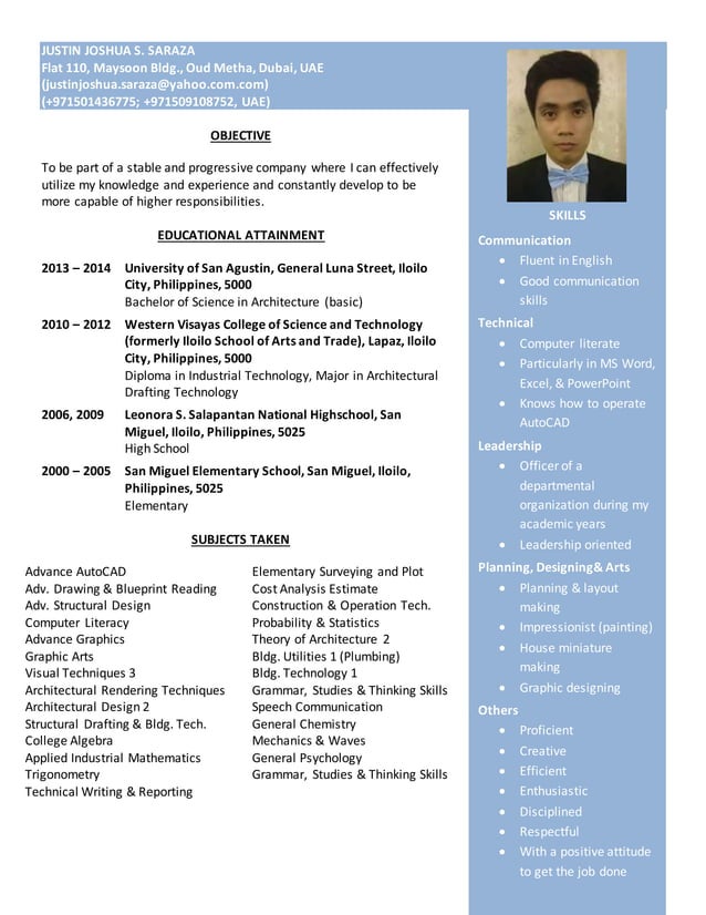 new_Justin Joshua Saraza_Resume | DOCX | Education