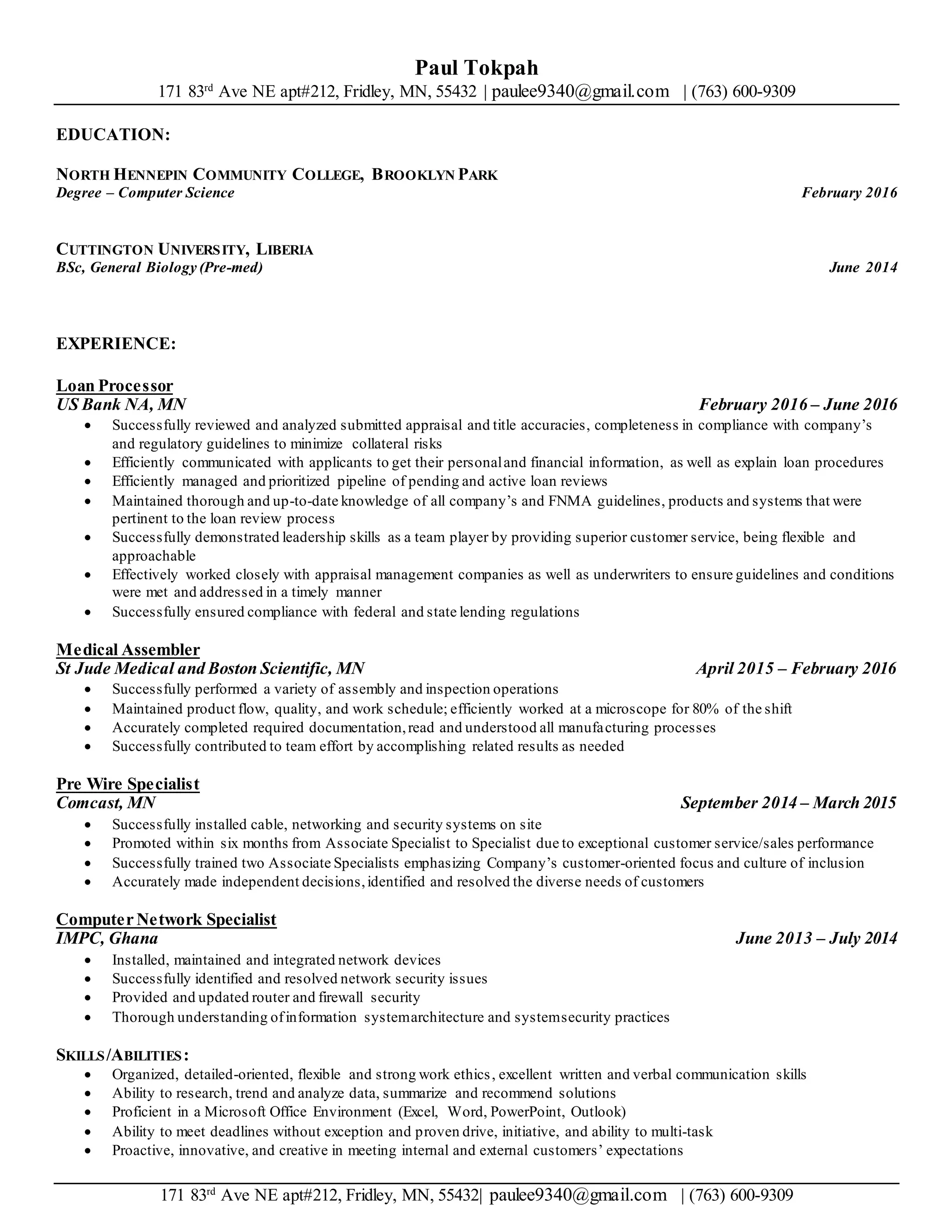 Paul Tokpah Resume v3 | DOCX