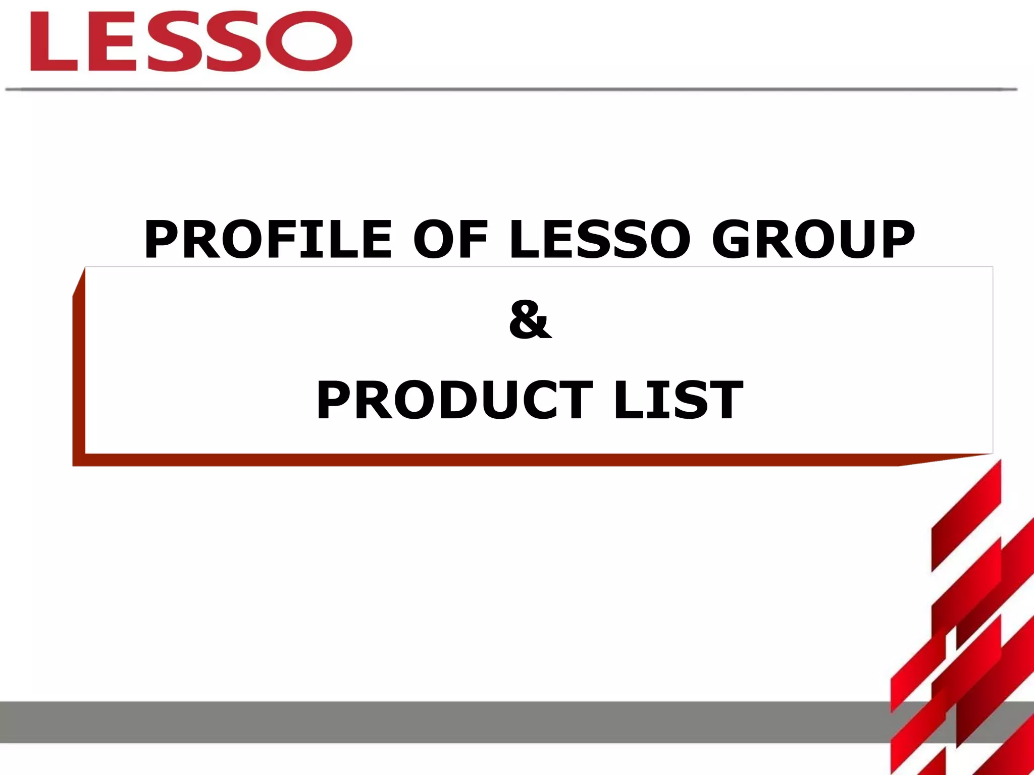 CHINA LESSO GROUP INTRODUCTION2015 | PDF