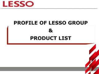 CHINA LESSO GROUP INTRODUCTION2015 | PDF