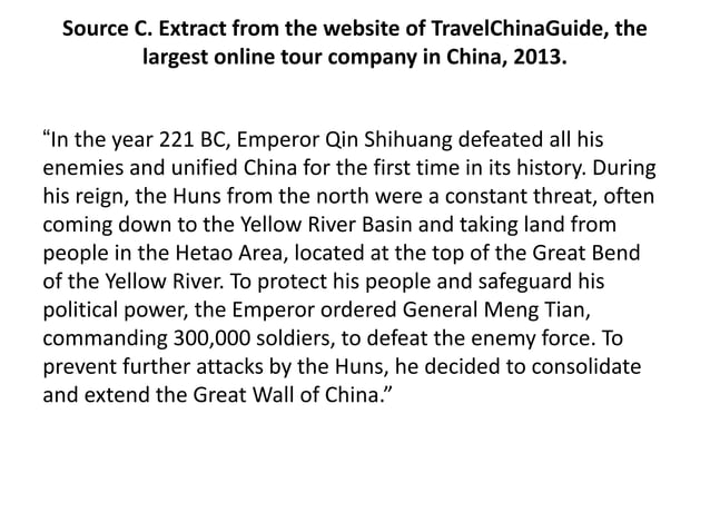 Qin dynasty, the great wall | PPTX