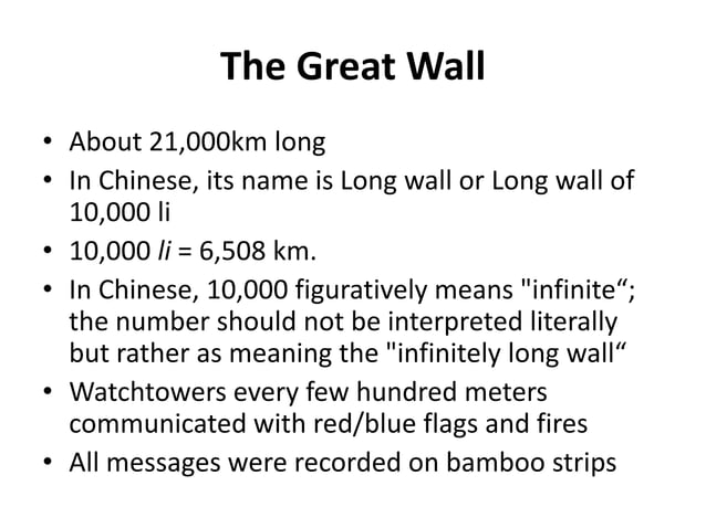 Qin dynasty, the great wall | PPTX