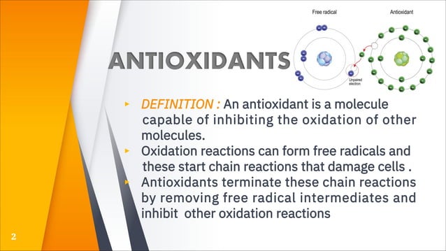 ANTIOXIDANTS POWERPOINT PRESENTATION | PDF | Healthy Cooking and Eating | Food & Drink