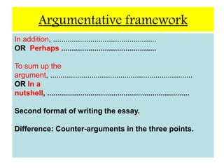 A1 How To Write Arguementative Writing | PPT
