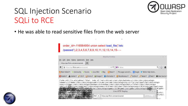 Owasp Top 10 Day 1 A1 Injection Attacks Ppt