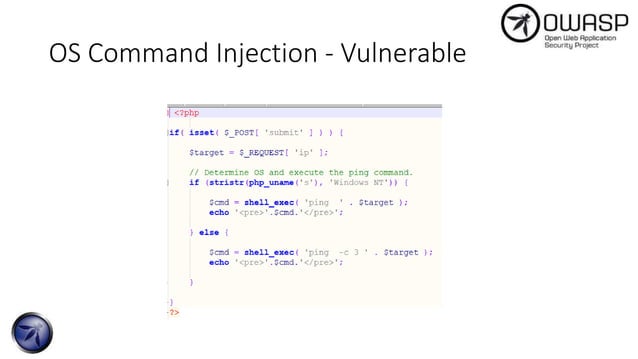 OWASP Top 10 - Day 1 - A1 injection attacks | PPT
