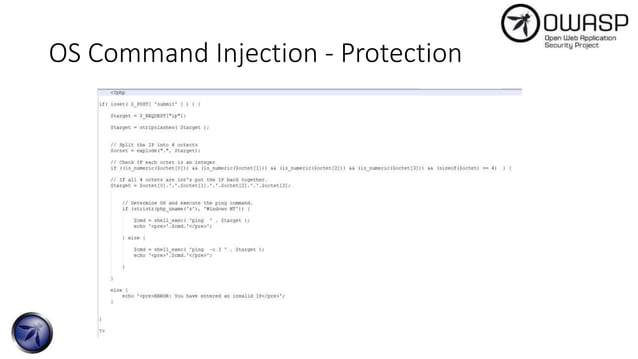 OWASP Top 10 - Day 1 - A1 injection attacks | PPT
