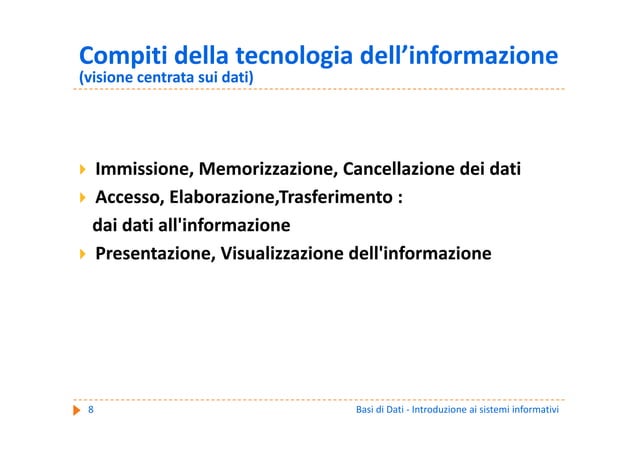Basi di Dati - A1 - Introduzione alle basi di dati | PDF | Databases | Computer Software and ...