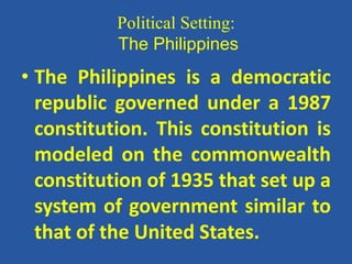 Philippines (Political Setting) | PPT