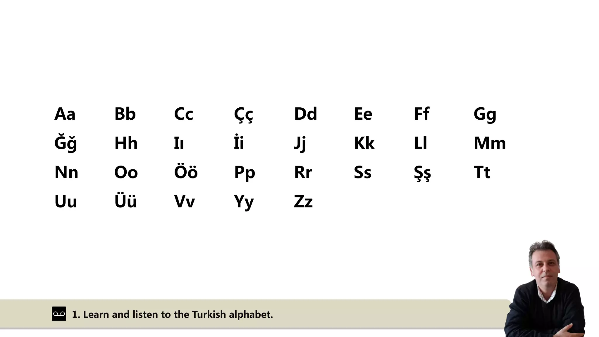 Free Turkish Lessons - Alphabet & Vowel Harmony in Turkish | PPTX