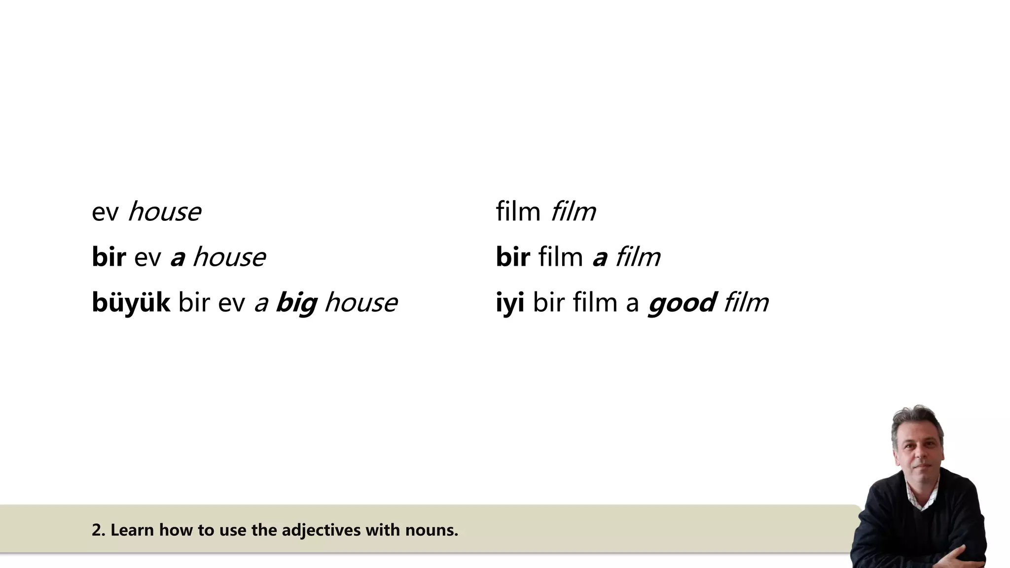 Turkish Grammar - Basic Adjectives | PPTX